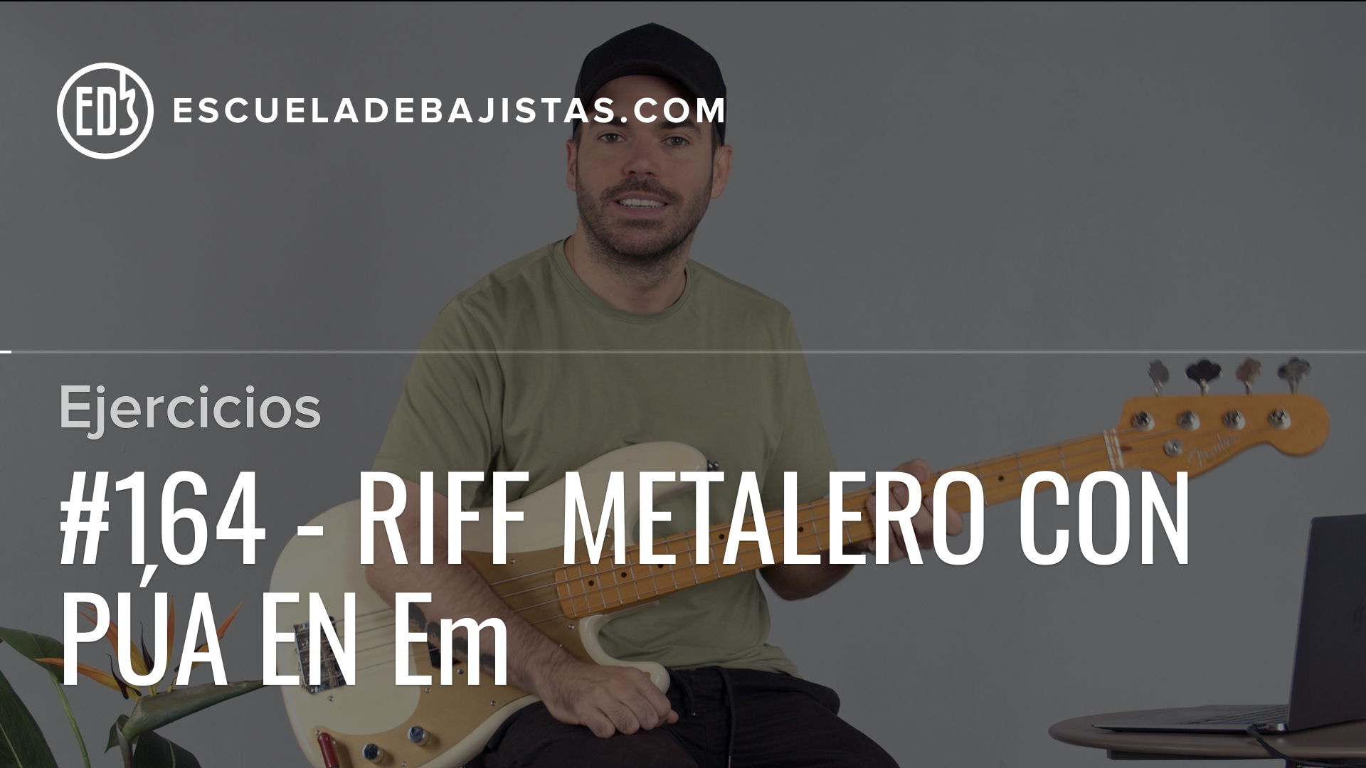 #164 - Riff Metalero con púa en Em - Ejercicios
